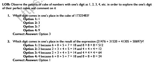 Cbse Class 8 Maths Cubes And Cube Roots Worksheet Set A